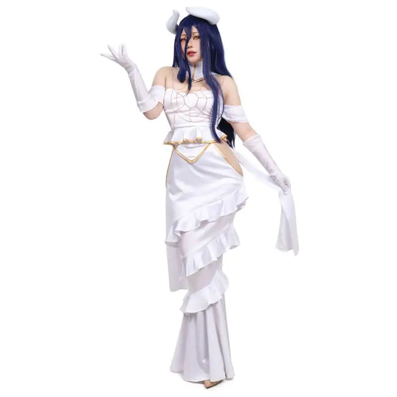 In Stock DAZCOS Anime Overlord Albedo Cosplay Costume Halloween ...