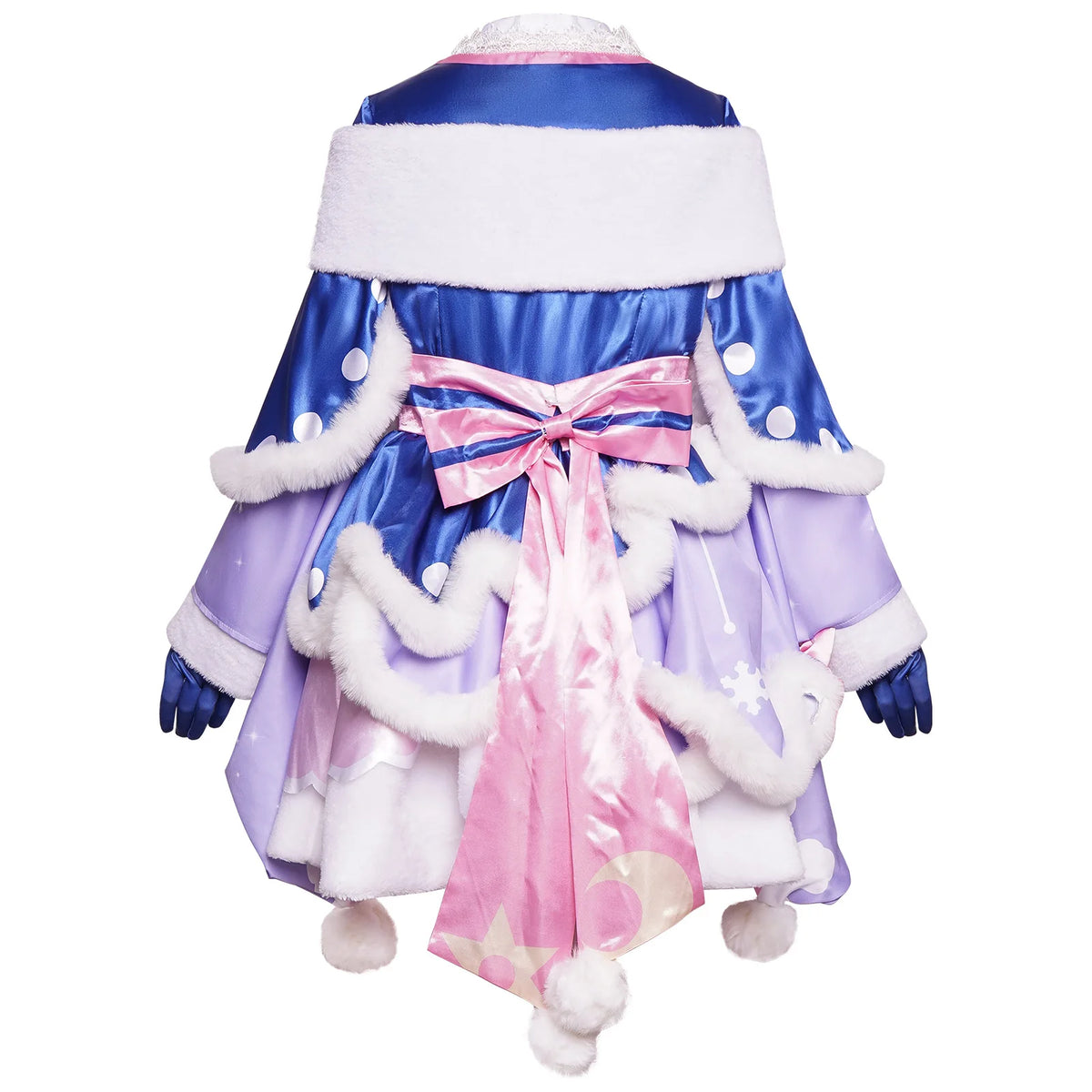 Winter Snow Fairy Anime Cosplay Dress, Cute Blue & White Vocaloid Style ...