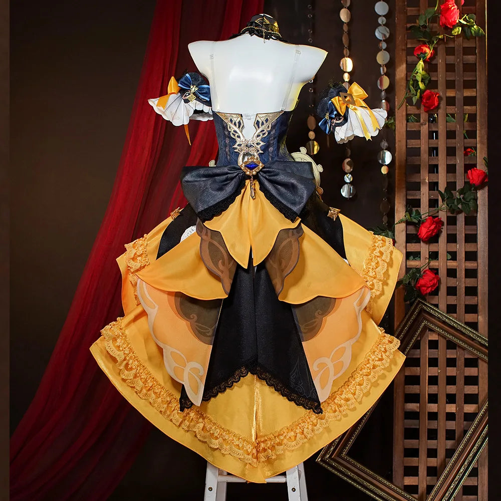 Genshin Impact Navia Cosplay Costume Full Set With Hat Cosplay for ...